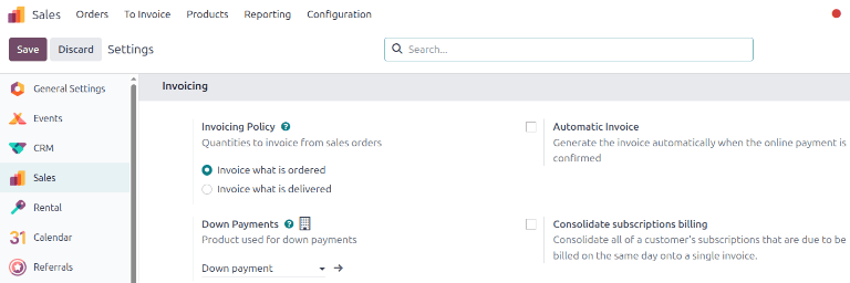 Invoicing policies — Odoo 17.0 documentation